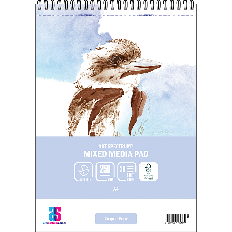AS Mixed Media Spiral Bound Pad 250gsm A4 – Art Parts Fine Arts Supplies