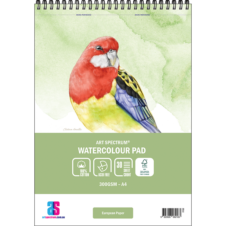 AS Watercolour Spiral Bound Pad 300gsm A4 – Art Parts Fine Arts Supplies