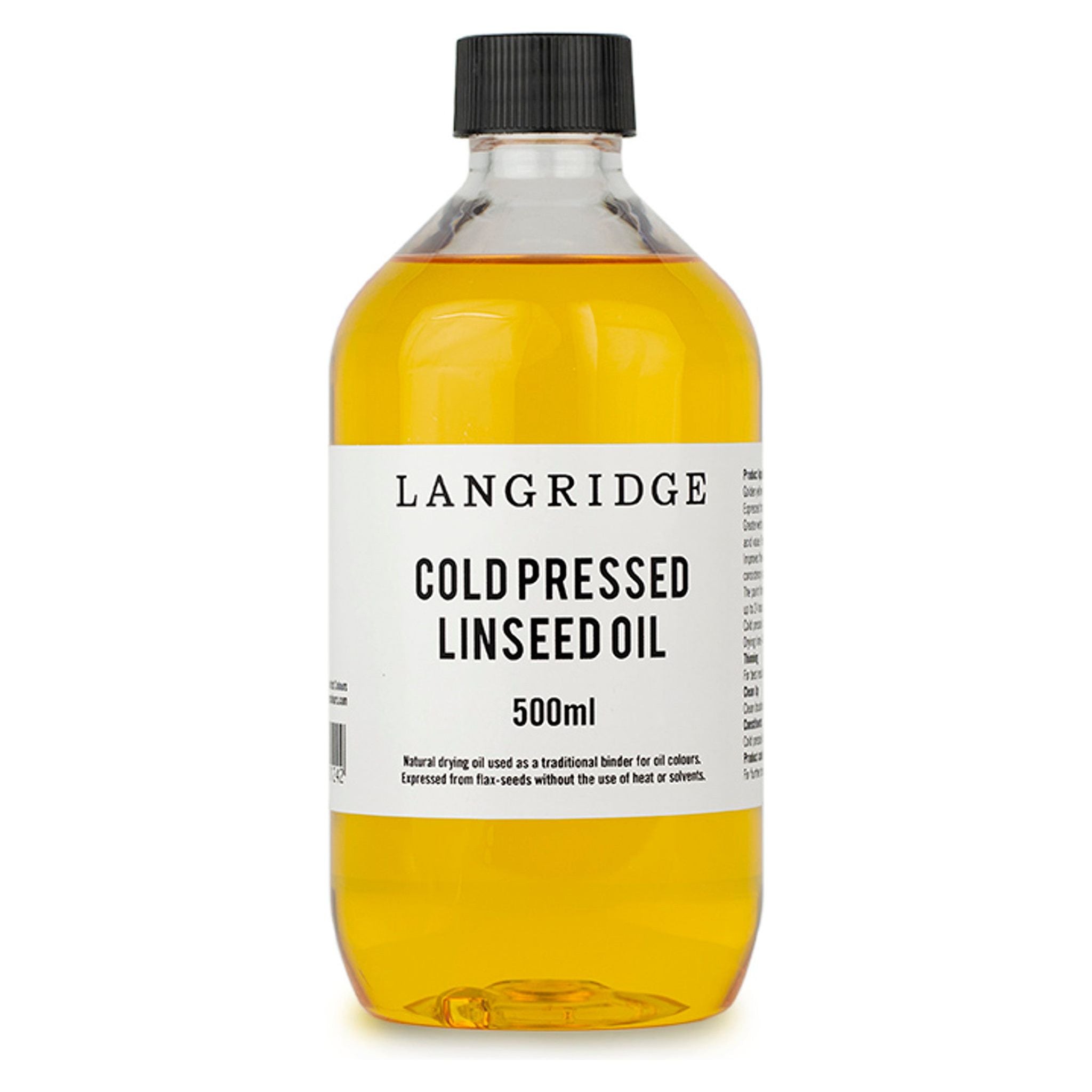 Langridge Cold Pressed Linseed Oil - 500ml – Art Parts Fine Arts Supplies