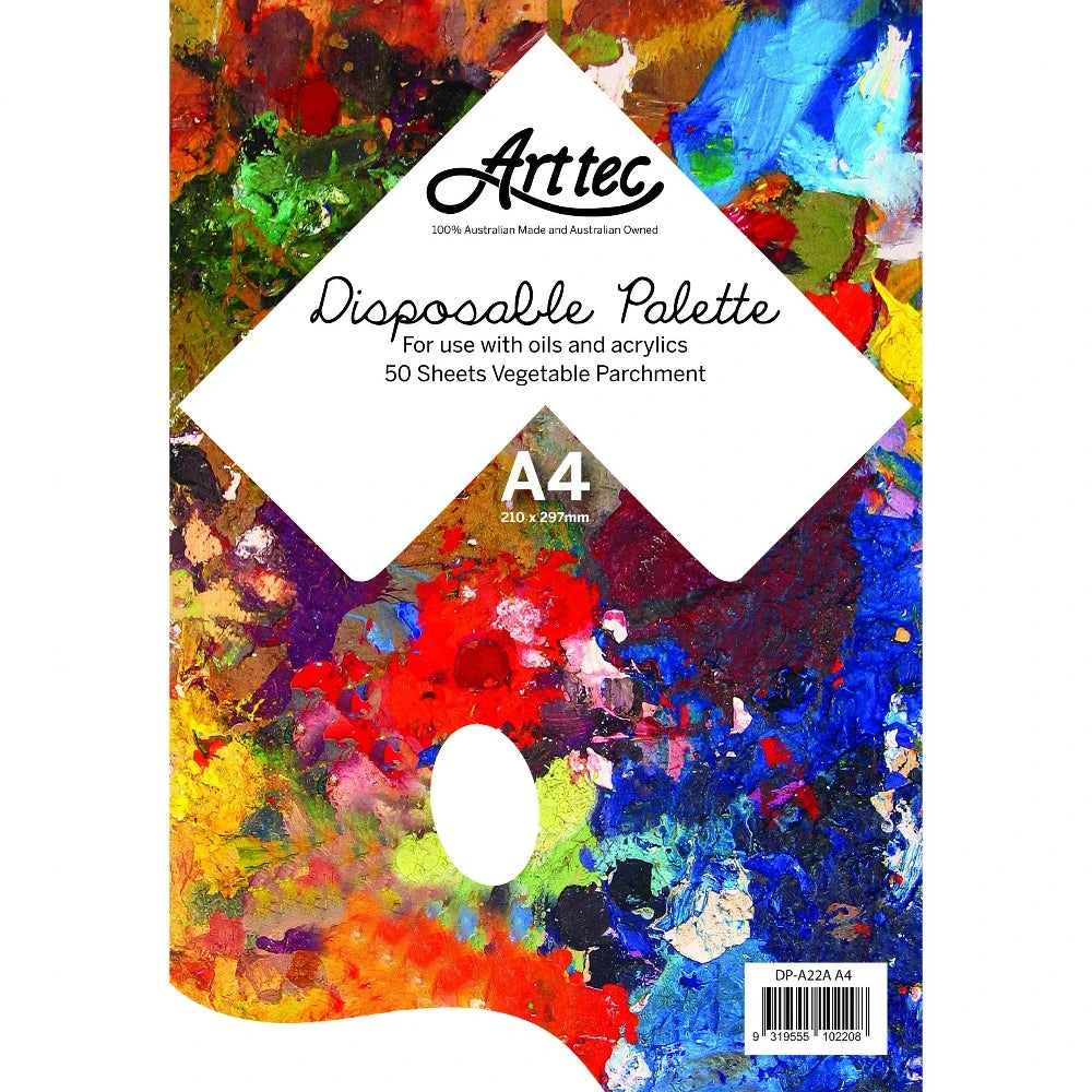 Arttec Disposable Palette - 50 Sheets – Art Parts Fine Arts Supplies