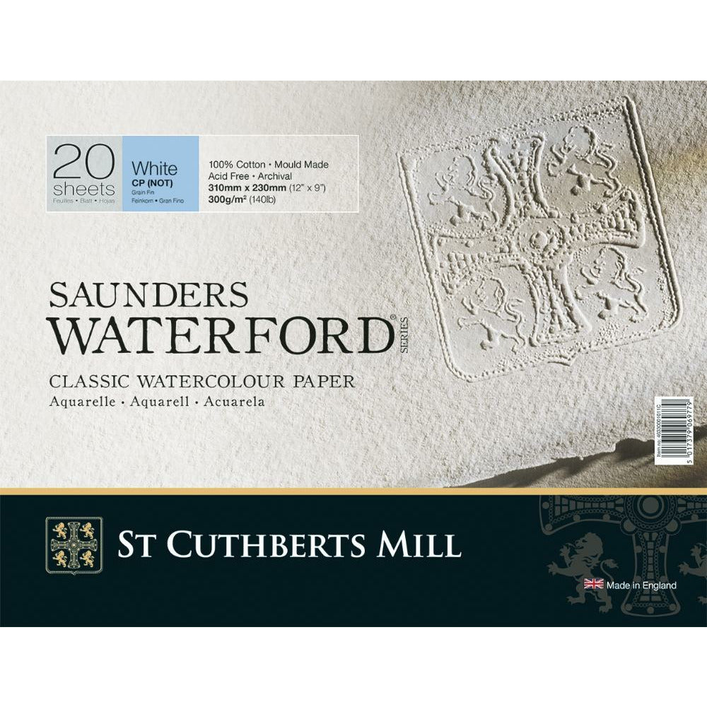 Saunders Waterford Watercolour Paper 638gsm 56 x 76cm - Single Sheets ...