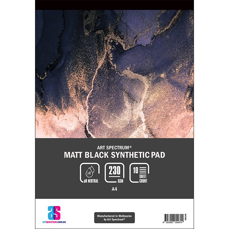 Art Spectrum Matt Black Synthetic Pad 230gsm – Art Parts Fine Arts Supplies