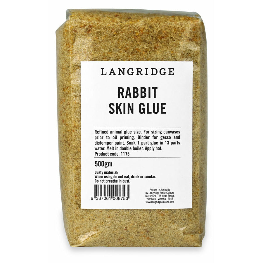 Langridge Rabbit Skin Glue, Size and Primer 500g – Art Parts Fine Arts ...